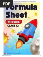 Grade 12 Physics Formulas | PDF