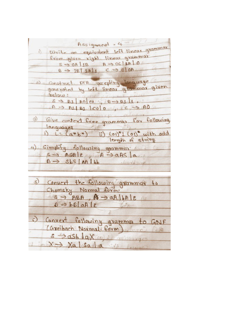 TCS Assignment 4 | PDF