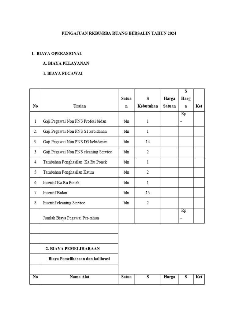 Pengajuan Rkbu | PDF