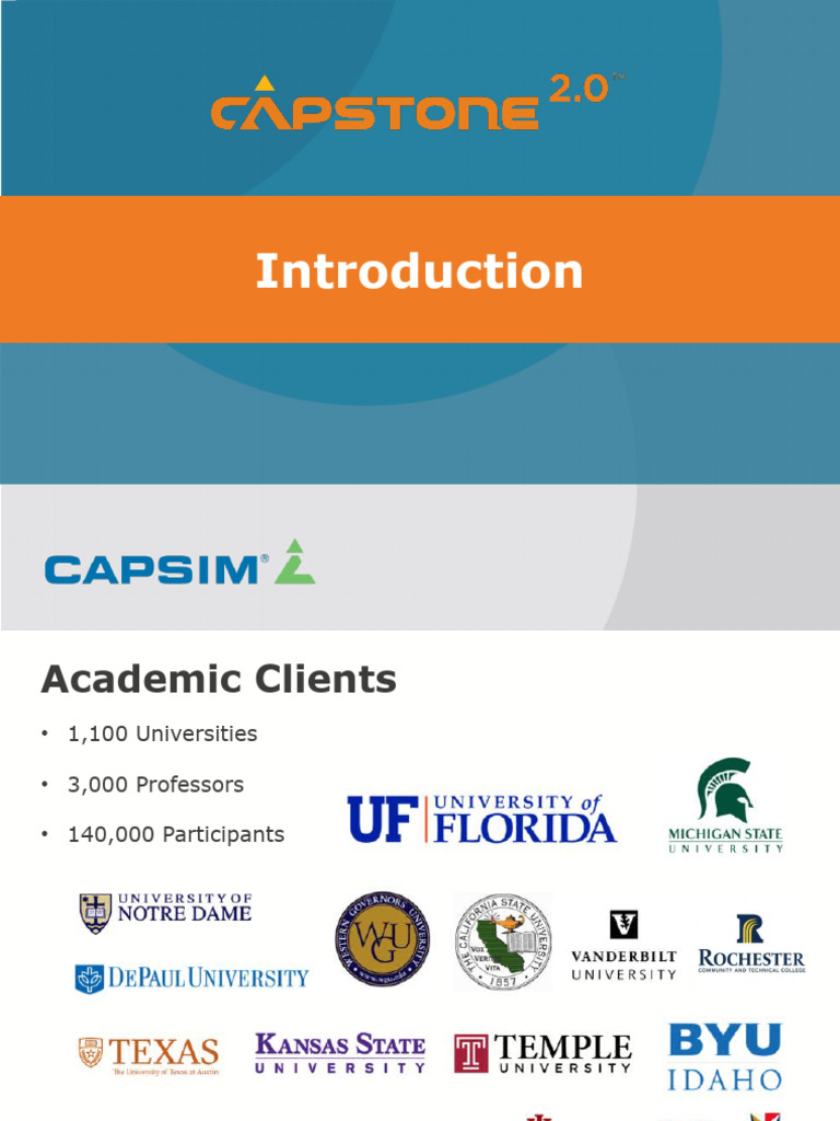 Capstone 2.0 Introduction | PDF