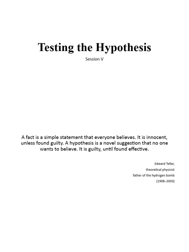 Session 5 (RM) | PDF | Type I And Type Ii Errors | Statistical ...