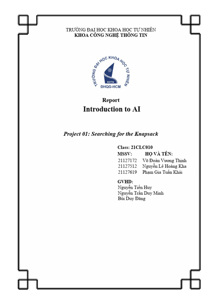 HCMUS-AI-Đ Án 1 | Download Free PDF | Mathematical Optimization ...