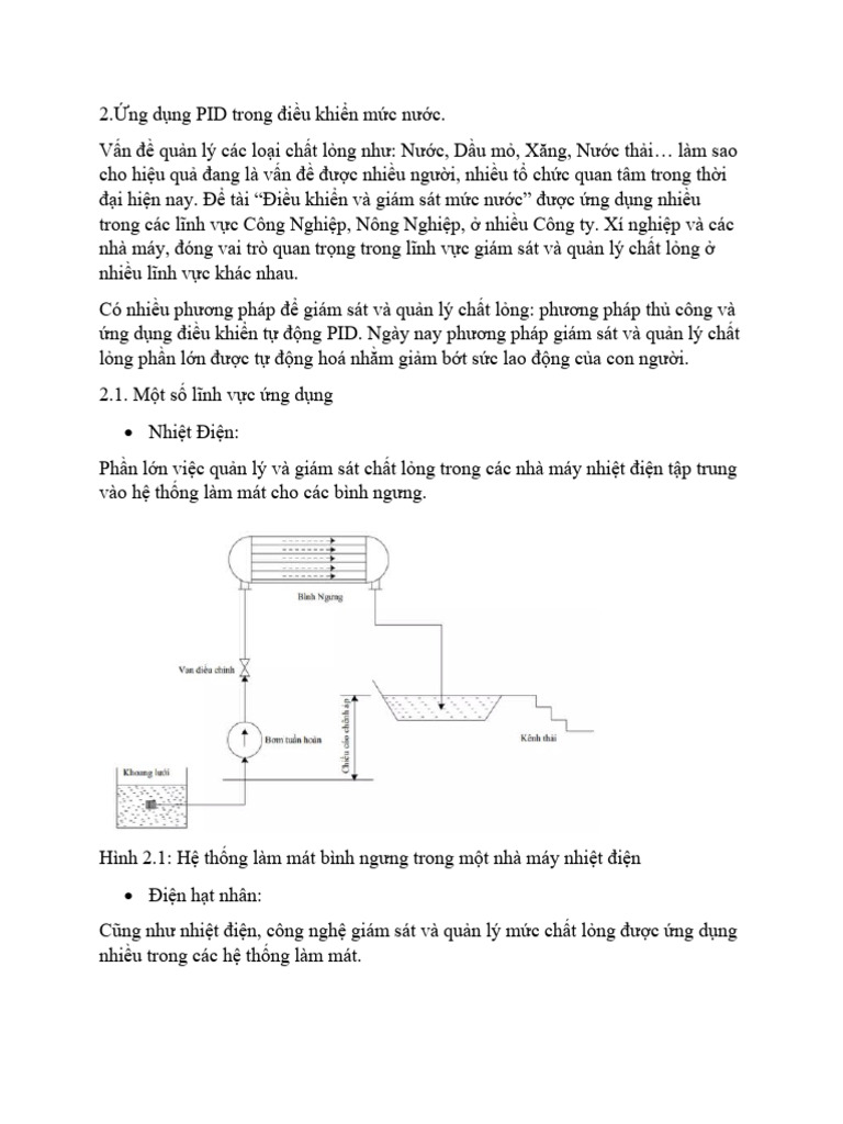 PID Application in Water Level Controler | PDF