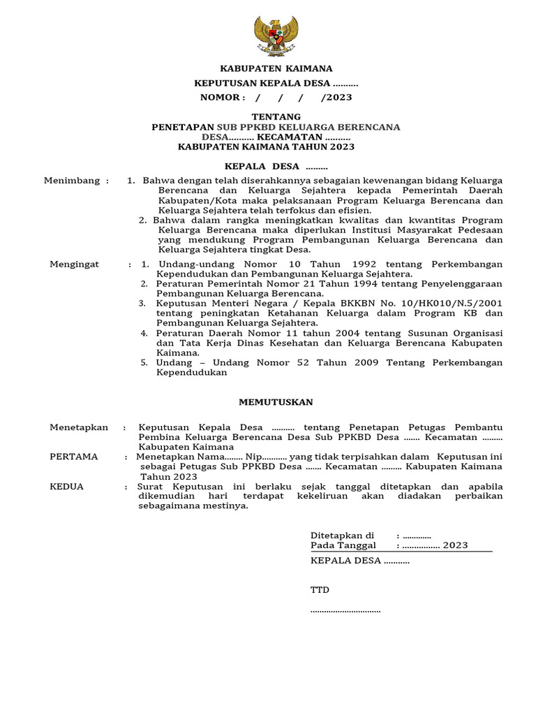 SK Sub PPKBD | PDF