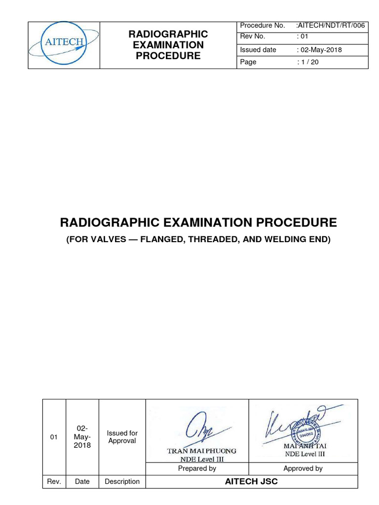 NDT-RT-006-Rev.01 | PDF