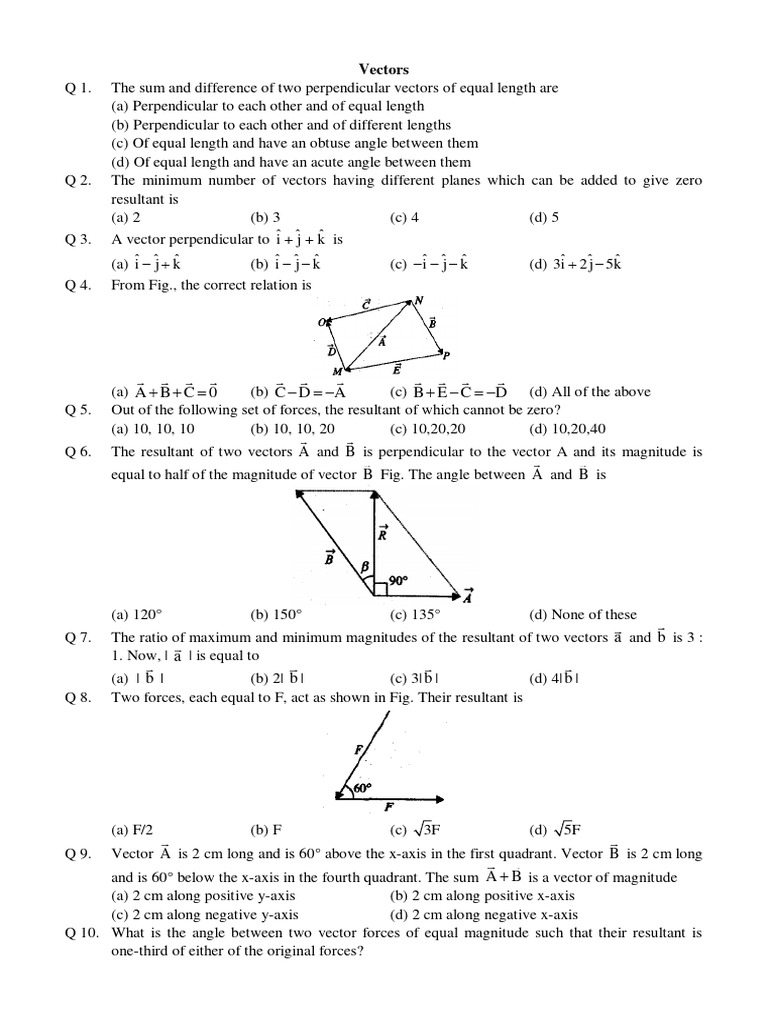 PS6 Vectors | PDF | Euclidean Vector | Angle