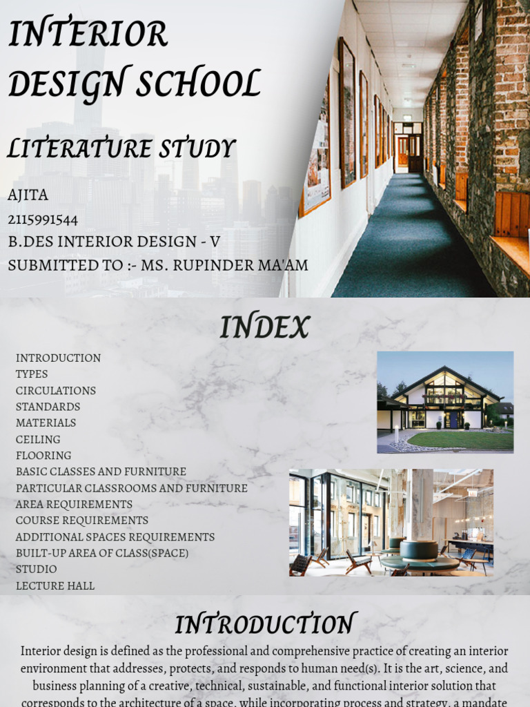 Literature Study - Design School | PDF
