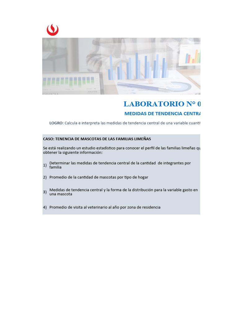 Laboratorio #03 - Medidas de Tendencia Central | PDF | Probabilidades y estadísticas