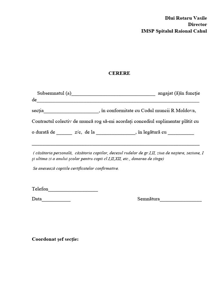 7.-Model-cerere-concediu-suplimentar-platit | PDF