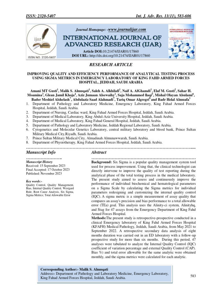 Journal Homepage Manuscript History Pdf Standard Deviation Assay