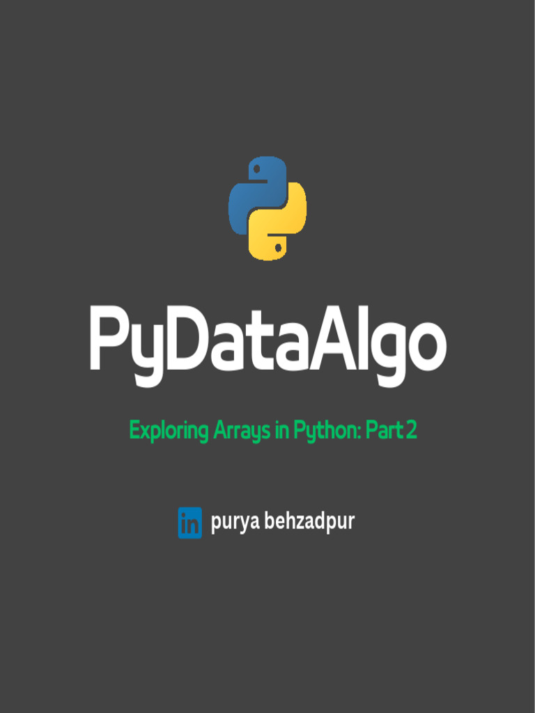 Exploring Arrays in Python - Part2-3 | Download Free PDF | Matrix (Mathematics) | Computing