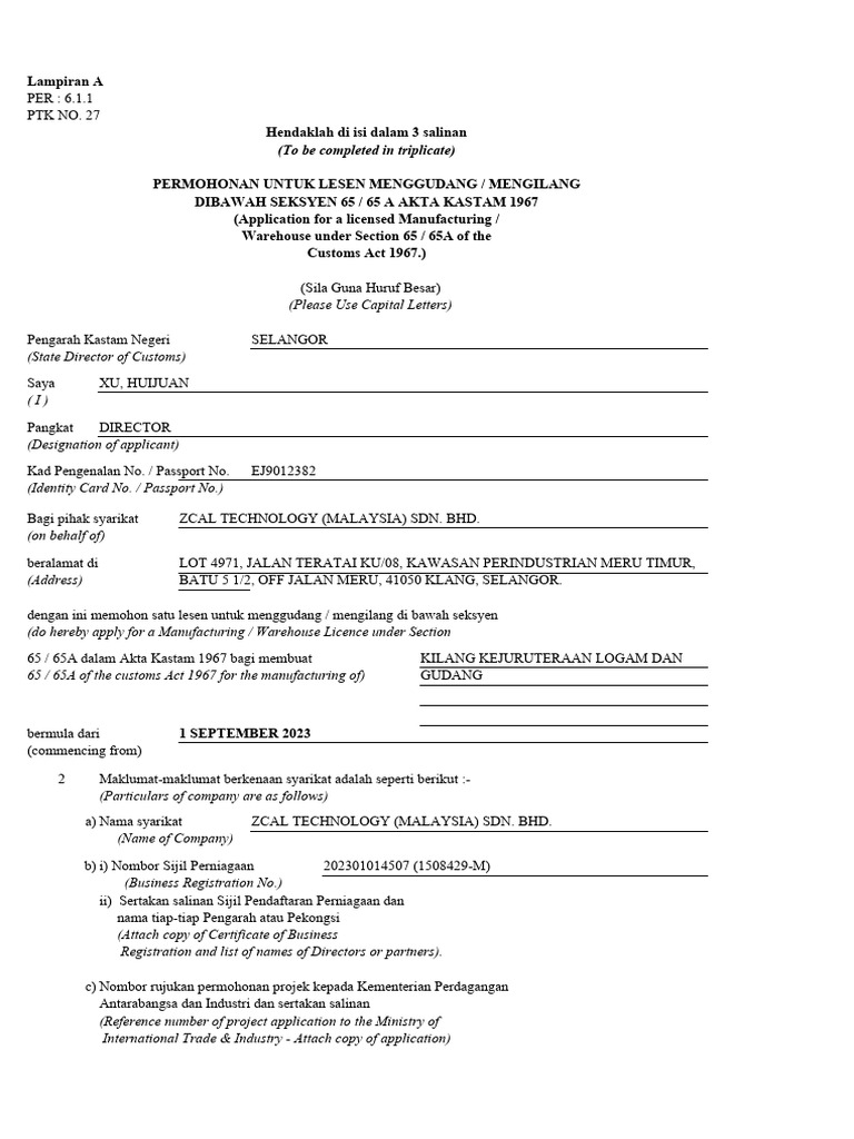 231129tc - Lampiran A, A1, A2, A3 - Zcal | PDF