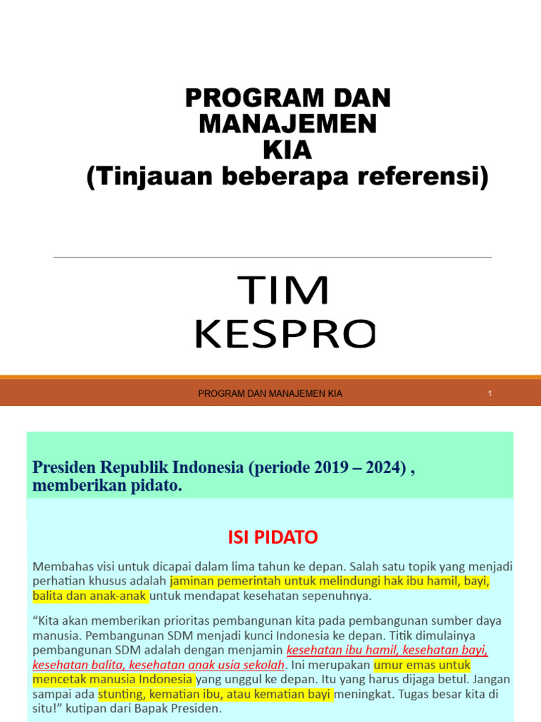 Program Dan Manajemen Kia - 23 | PDF | Pengembangan Diri | Kesehatan Holistik