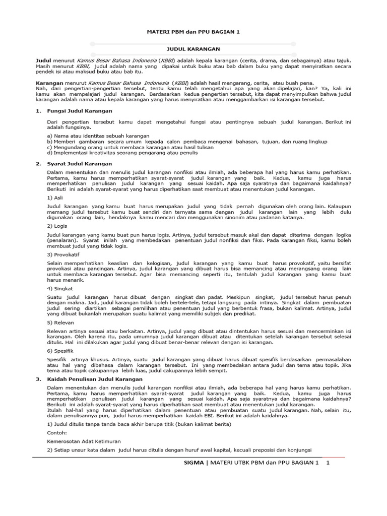 Materi Pbm Dan Ppu Bagian 1 Pdf