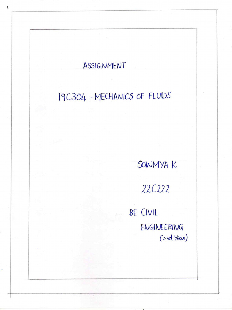 Fluid Mechanics | PDF