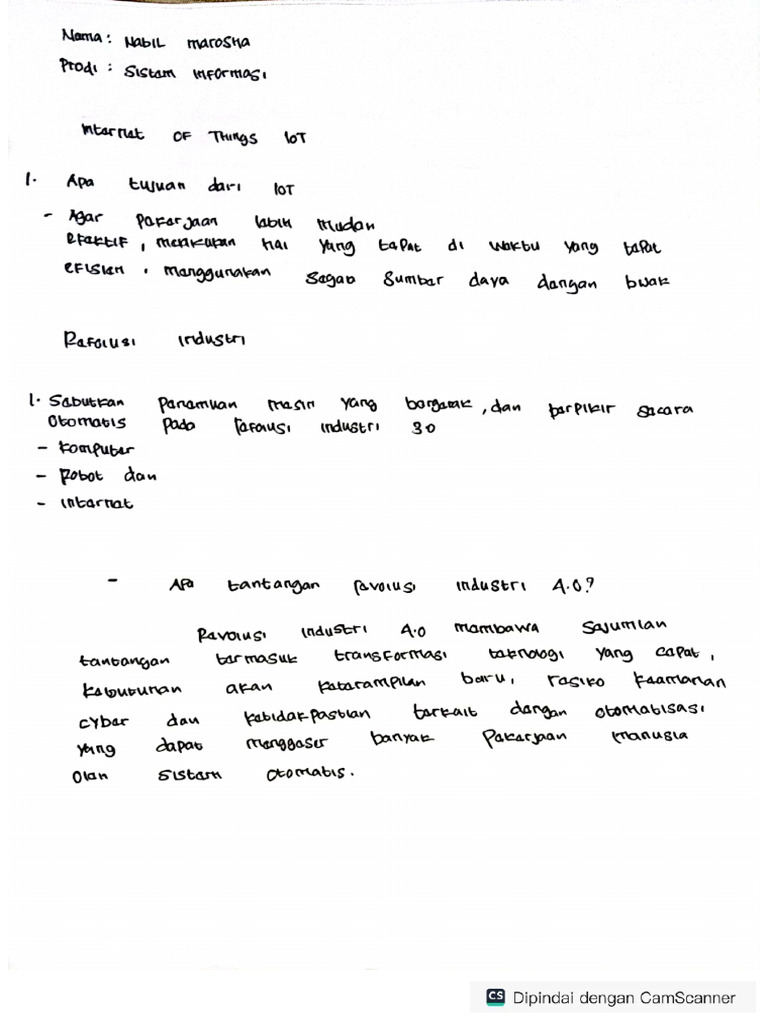 Nama .Nabil Marosha.... Prodi .Sisfo | PDF