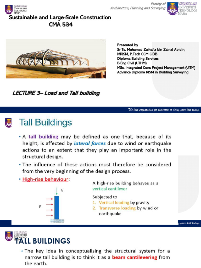 W3 Tall Building and Loading | PDF | Structural Load | Building Engineering