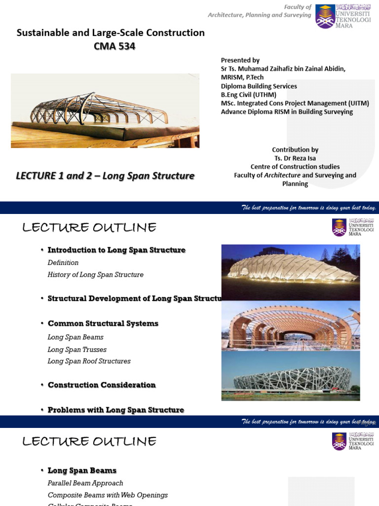W1, W2 Long Span Structure | PDF | Dome | Truss