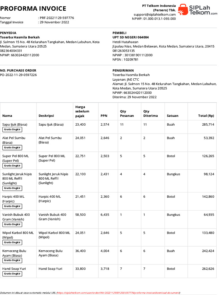 Alat Kebersihan 064004 | PDF