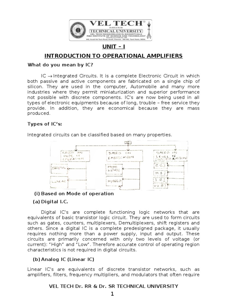 Linear Integrated Circuits | PDF | Operational Amplifier | Amplifier