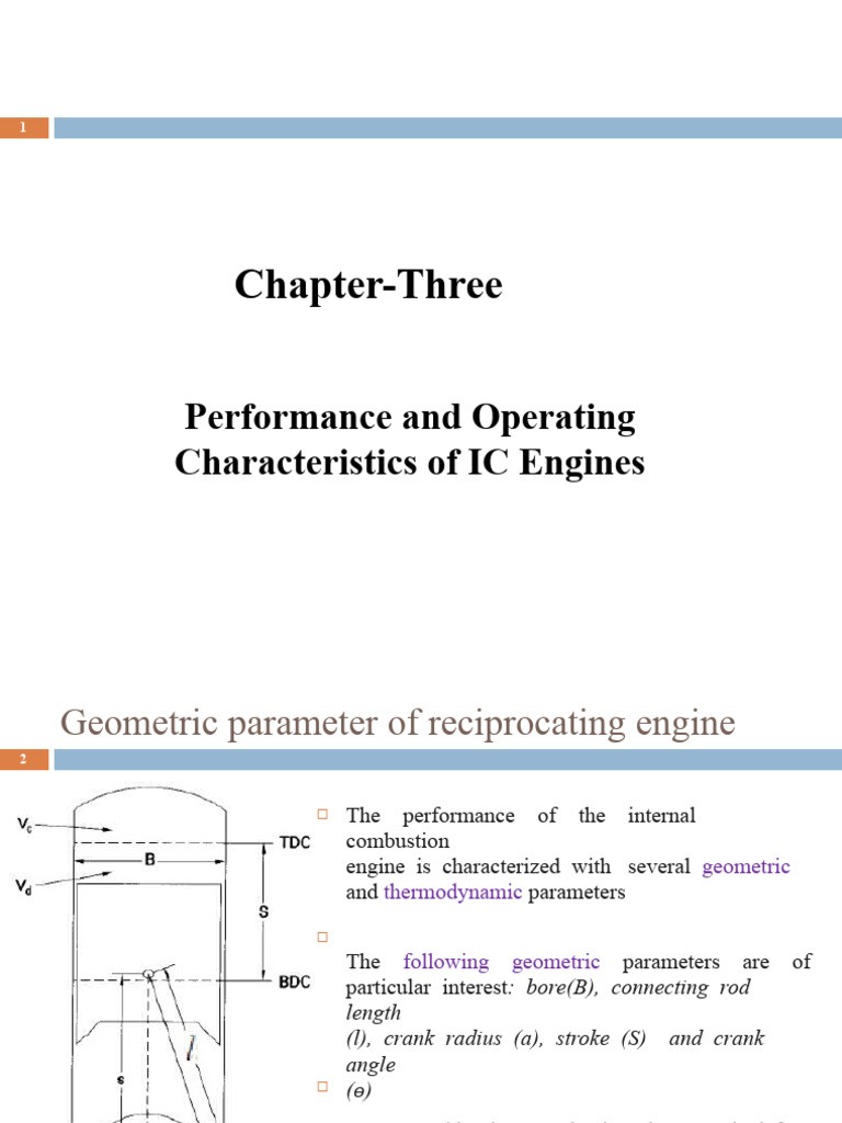 IC Engine Performance & Geometry Analysis | PDF