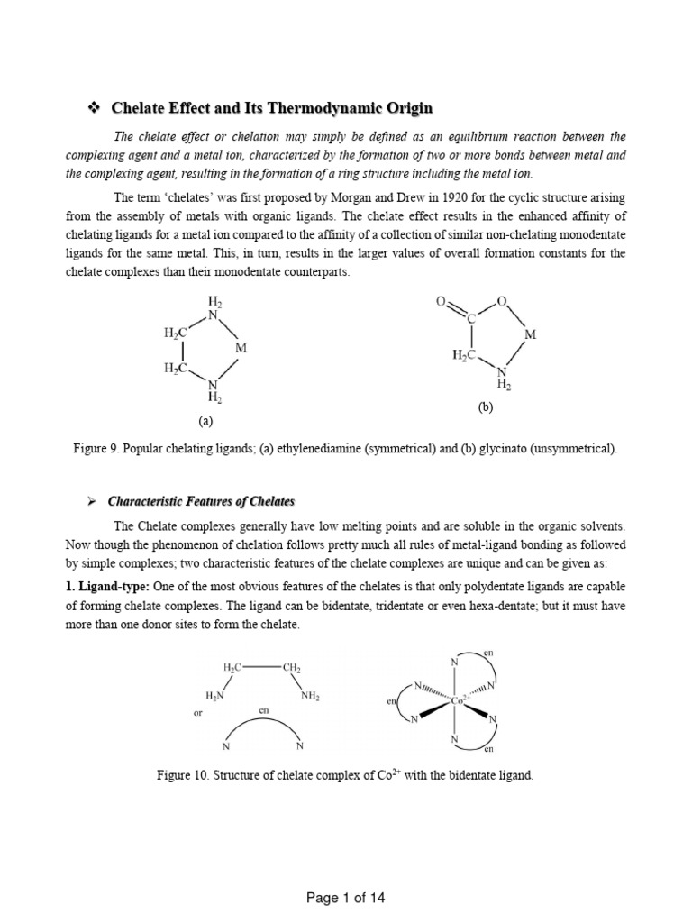 Chelate Effect and Different Method For Determining Binary Formation ...