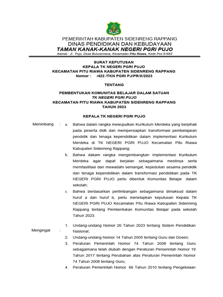 SK Kombel TK Uptd Viii | PDF