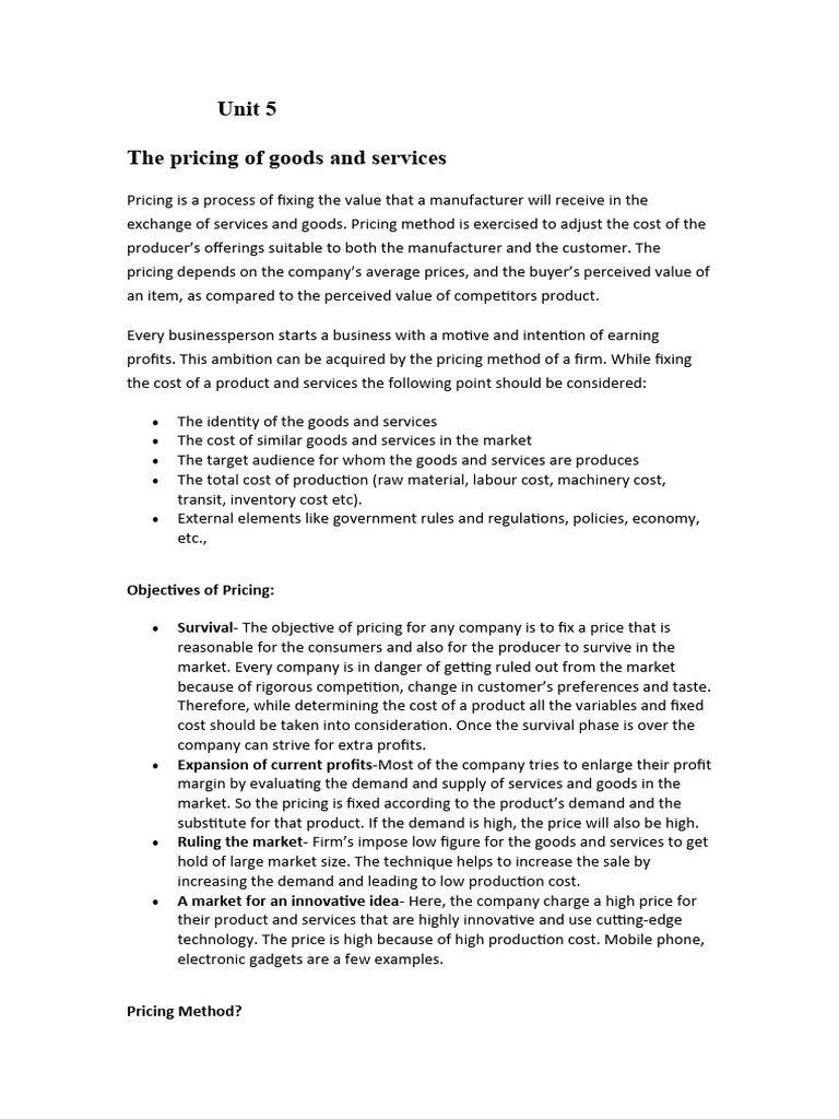 Meaning of Pricing | Download Free PDF | Pricing | Demand