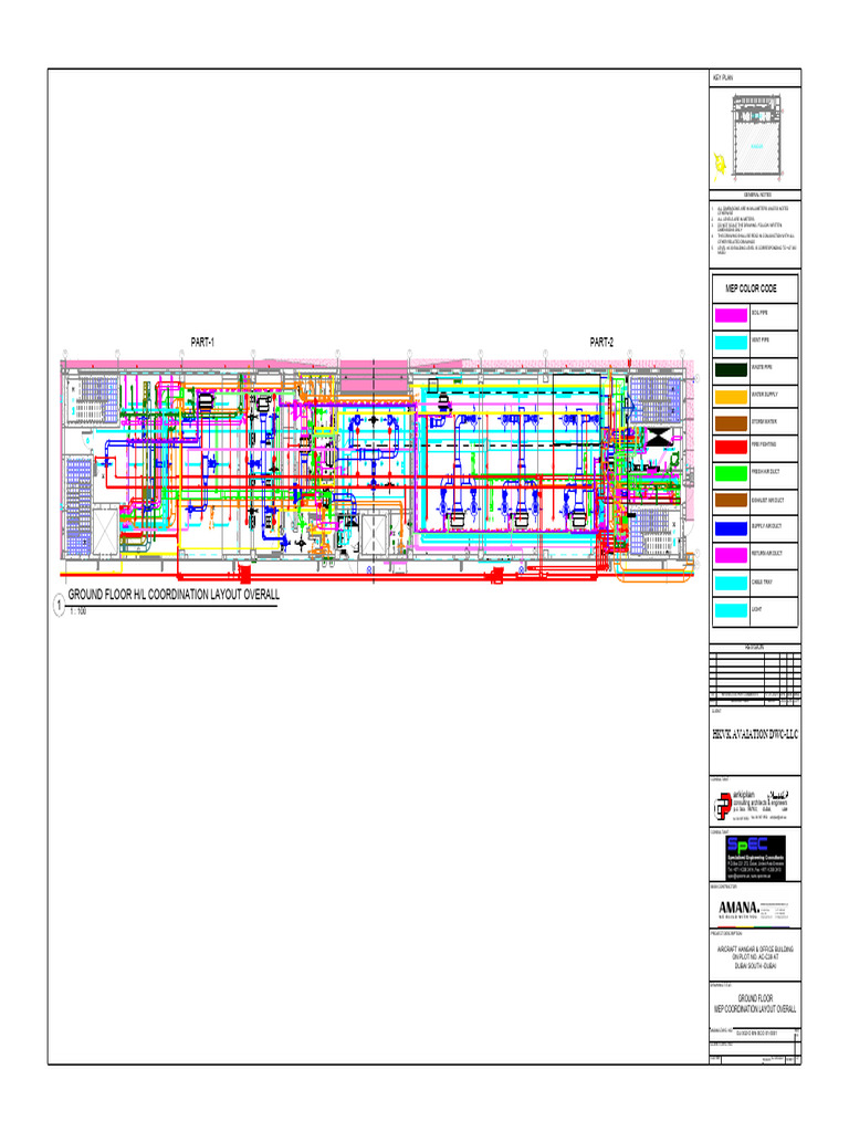 DJ 302 o en Sco 01 0001 - 00 GF Mep Coordination Layout Overall | PDF ...