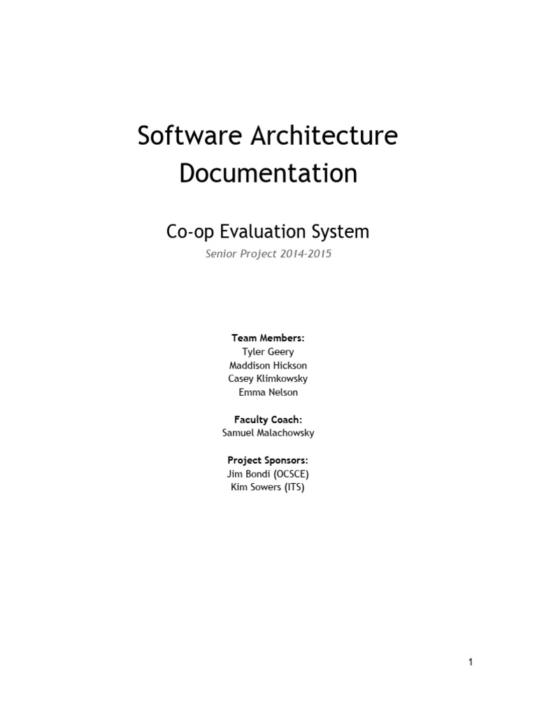 Software Architecture Documentation | Download Free PDF | Model–View–Controller ...