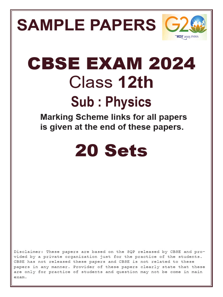 SQP 20 Sets Physics | PDF | Diffraction | Waves