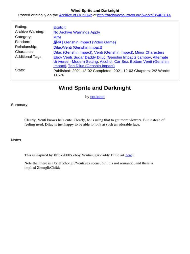 Wind Sprite | PDF