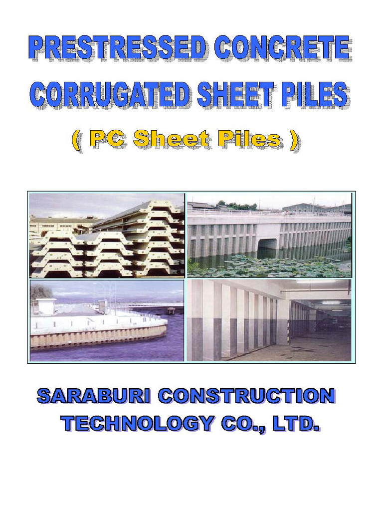 Prestressed Concrete Corrugated Sheet Piles | PDF | Deep Foundation ...