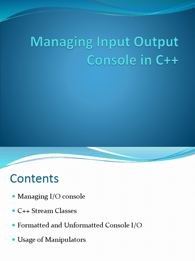 Oop Unit IV | PDF | Input/Output | Class (Computer Programming) Oop Unit IV | PDF | Input/Output | Class (Computer Programming)