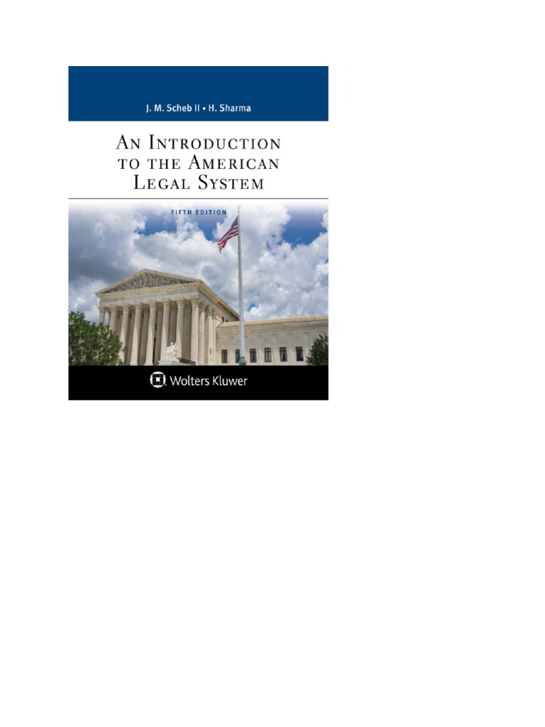 An Introduction To The American Legal System (Aspen Paralegal) (John M ...