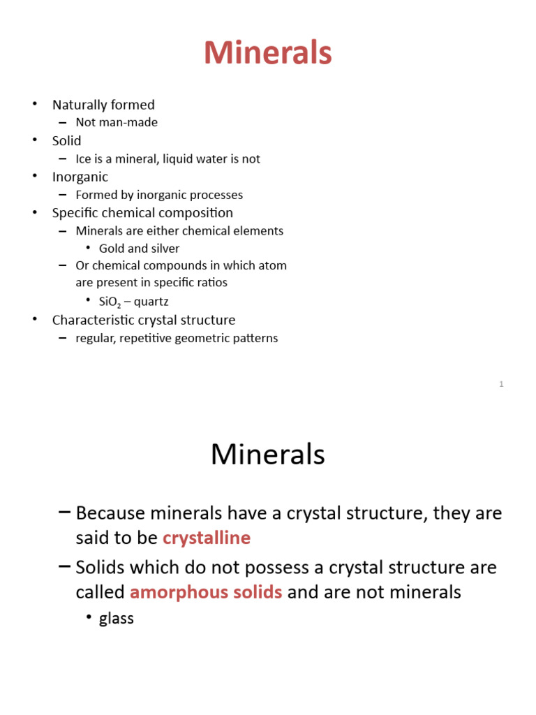 Understanding Mineral Properties and Identification | PDF | Minerals ...