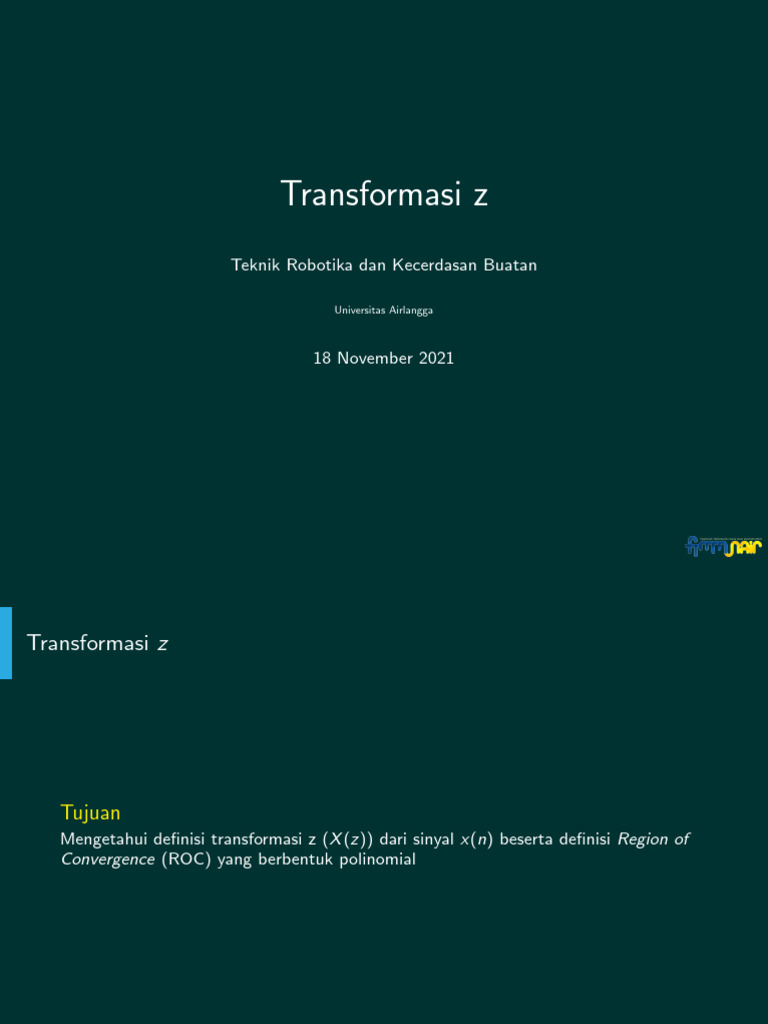 Transformasi Z | PDF