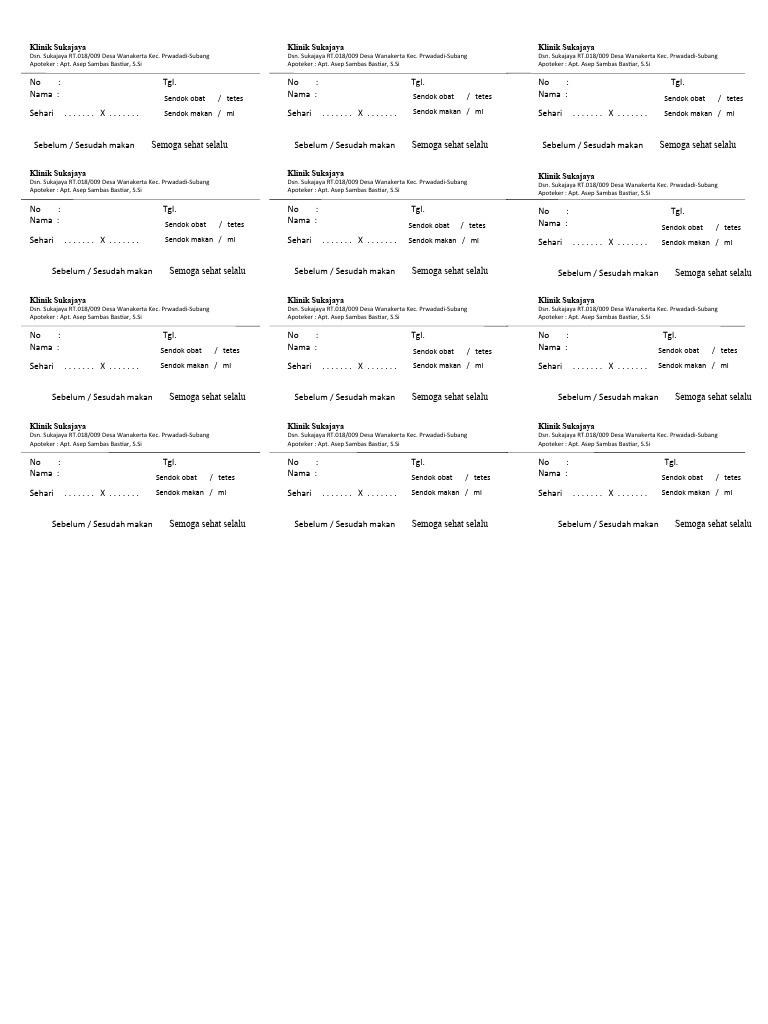 Etiket Putih (Label) | PDF