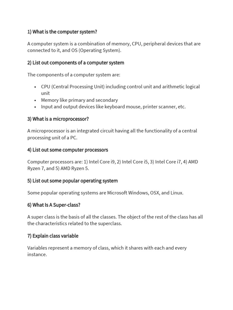 Basic Knowledge Pdf Class Computer Programming Method Computer Programming