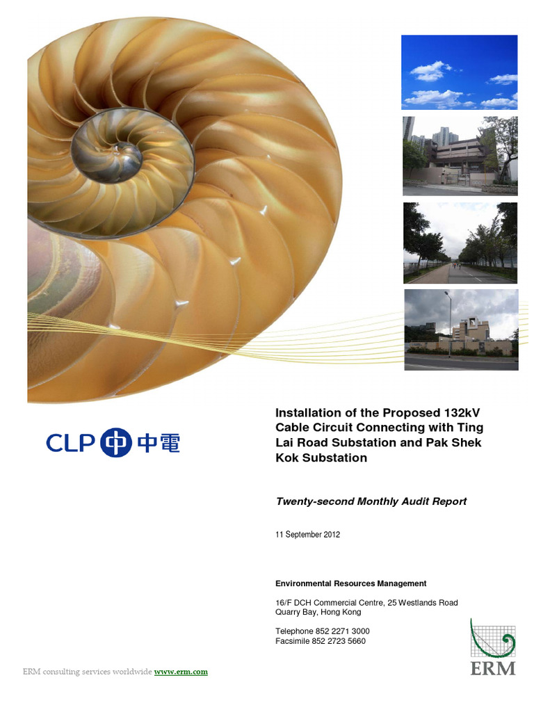 132kV Cable Circuit Audit Report | PDF | Waste | Storm Drain