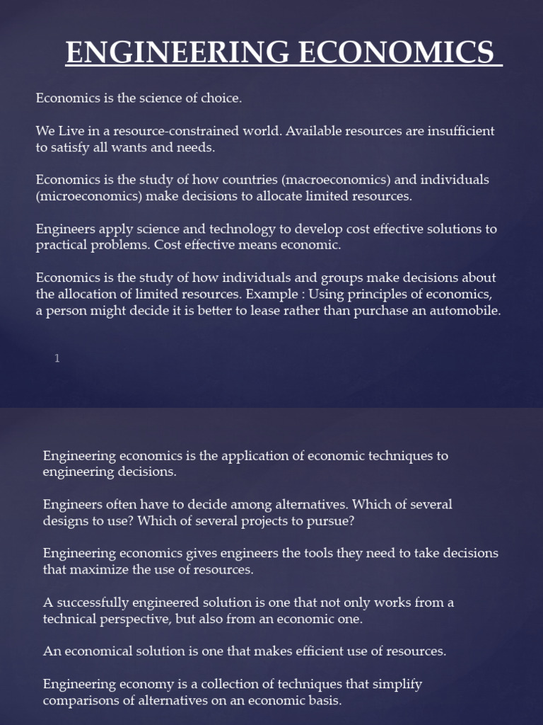 Engineering Economics | PDF