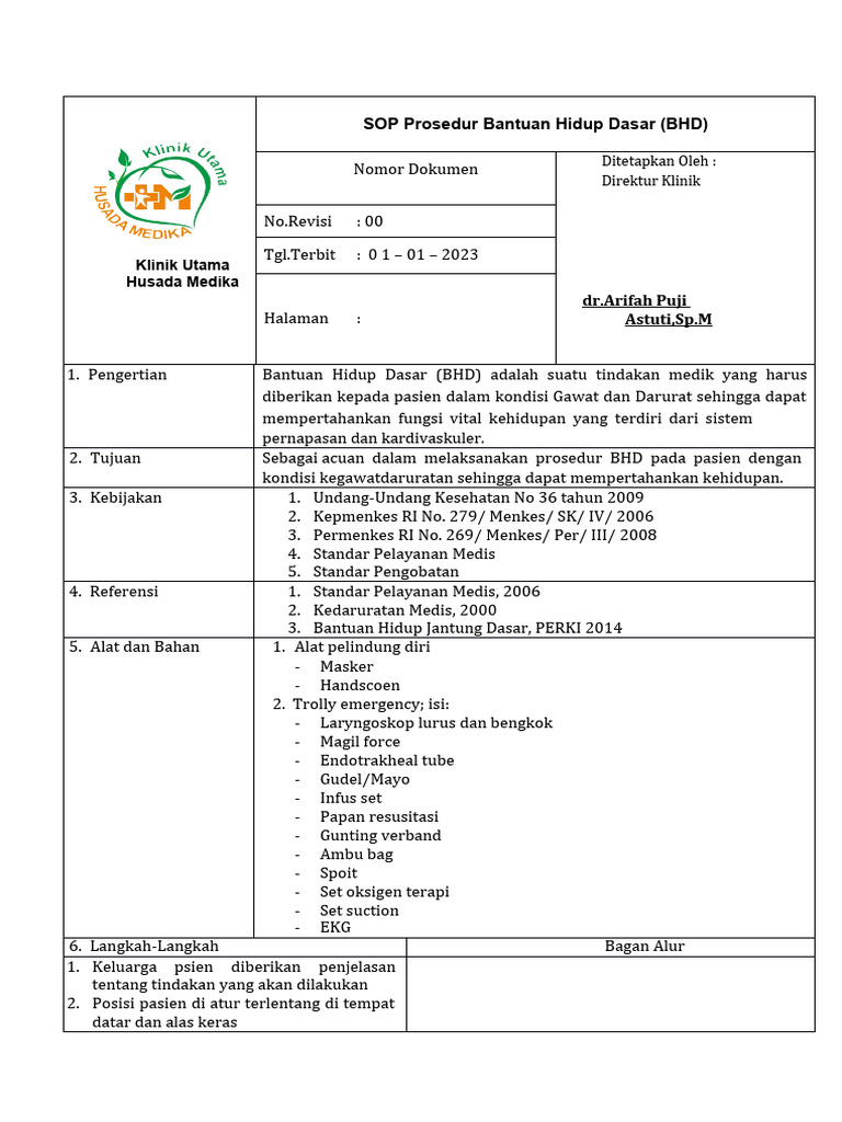 Sop BHD | PDF | Kesehatan Holistik | Sains & Matematika