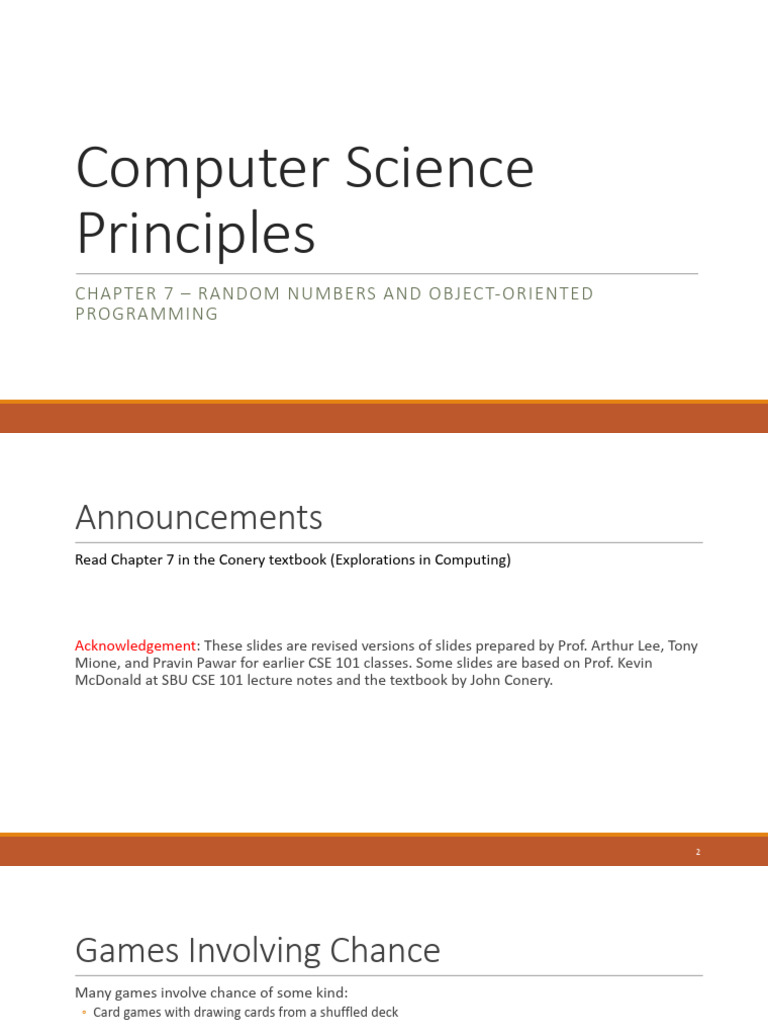 Cse101 Chapter7 S21 Pdf Object Computer Science Class Computer Programming