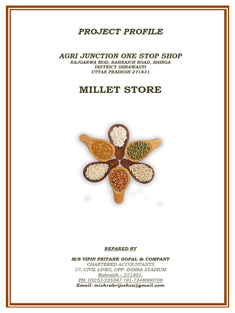 DPR For Millete Store | PDF | Retail | Cereals