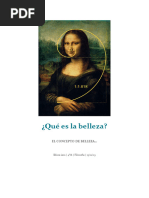 La Belleza: Subjetividad y Estándares | PDF | Belleza | Immanuel Kant