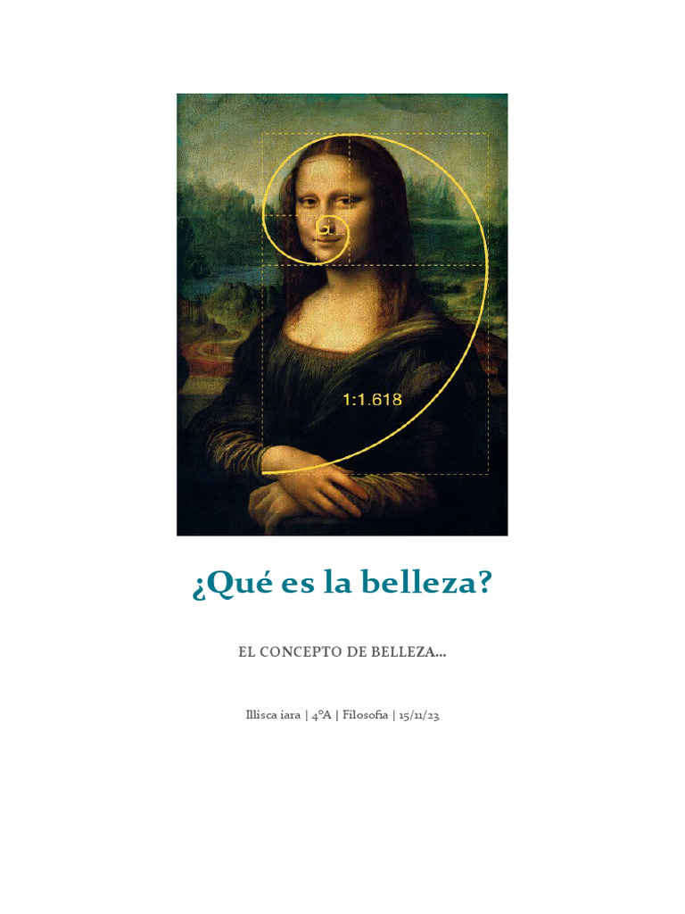 Belleza, Filosofia | PDF | Belleza | Estética