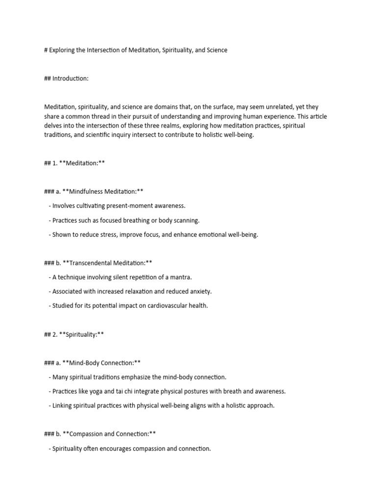 Meditation Pdf Meditation Spirituality