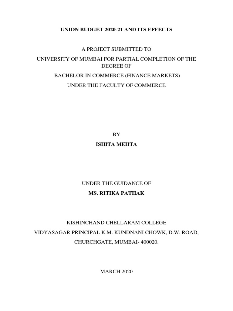 Project | PDF | Finance & Money Management