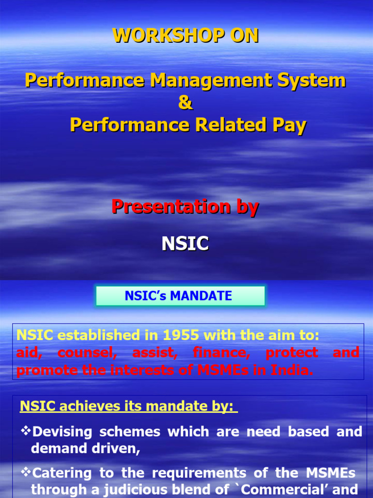 Nsic Presentation 0 | PDF