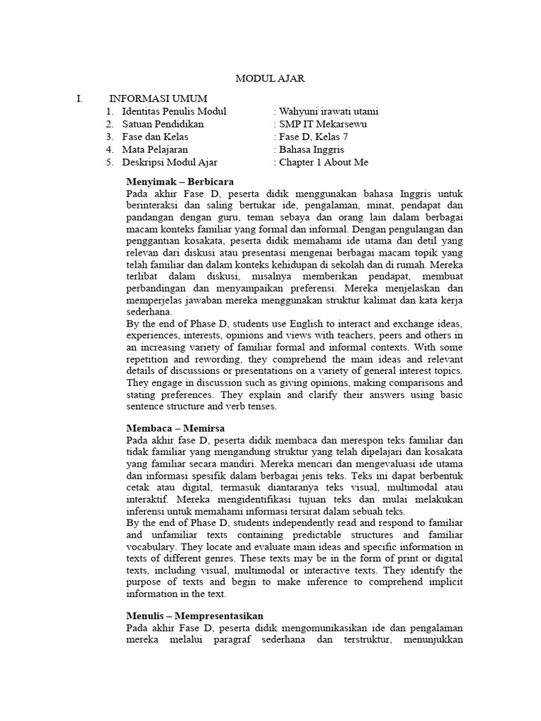 Modul Ajar Ikm | PDF